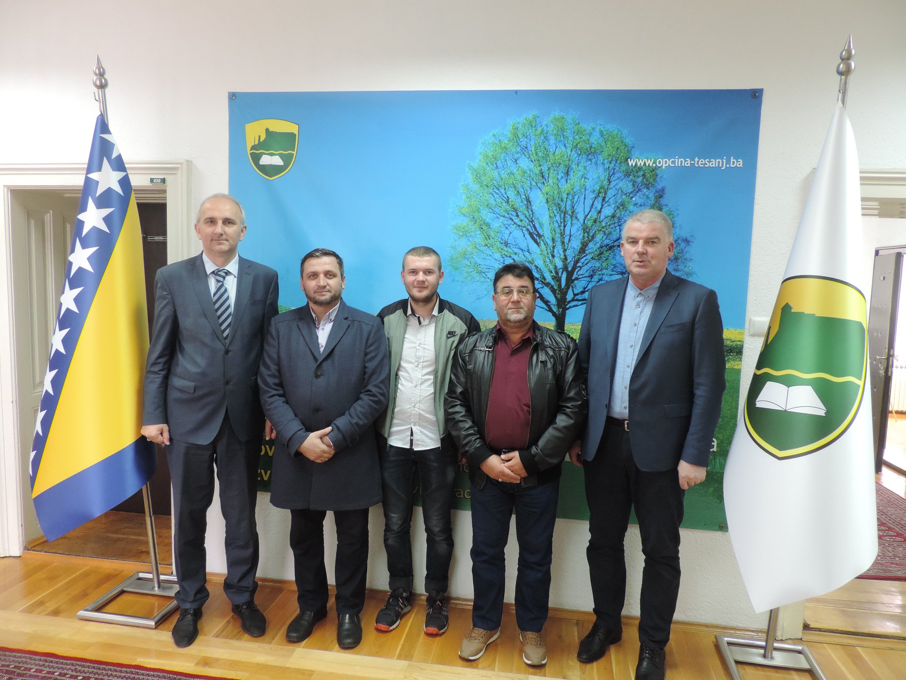 Hafiz Emir Ćeman kod Općinskog načelnika - Općina Tešanj
